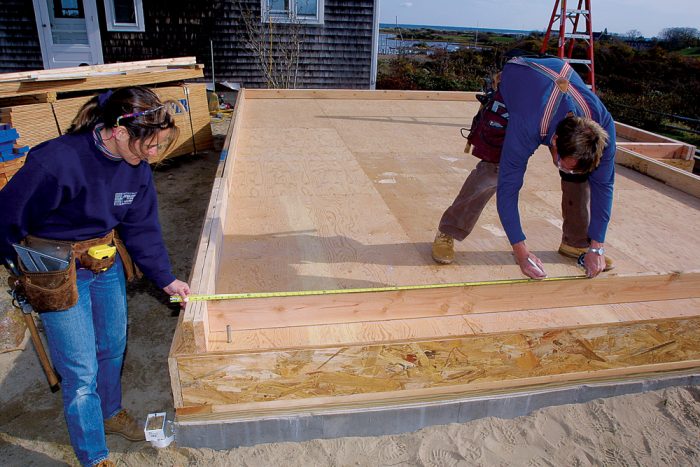Careful Layout for Perfect Walls - Fine Homebuilding