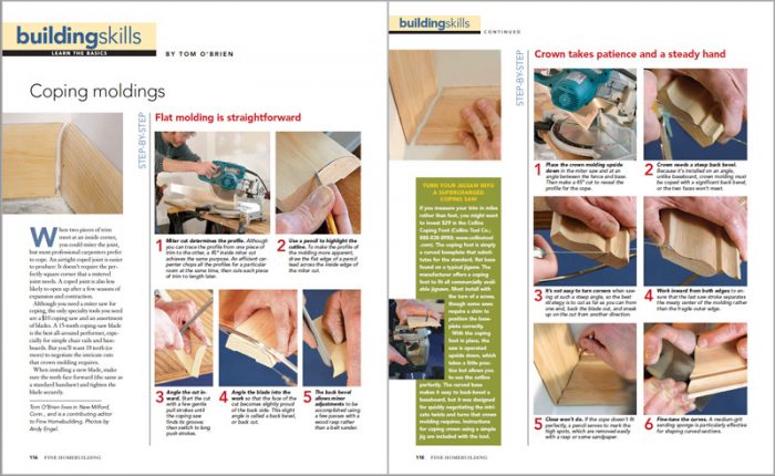 Coping Moldings - Fine Homebuilding