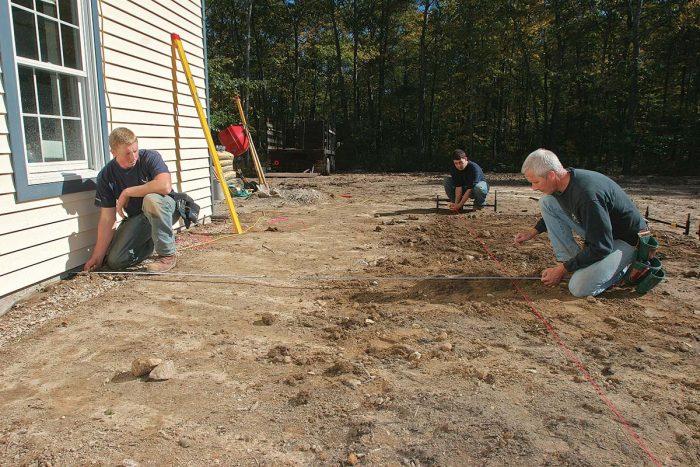 How to Layout and Pour Concrete Piers for a Deck - Fine Homebuilding