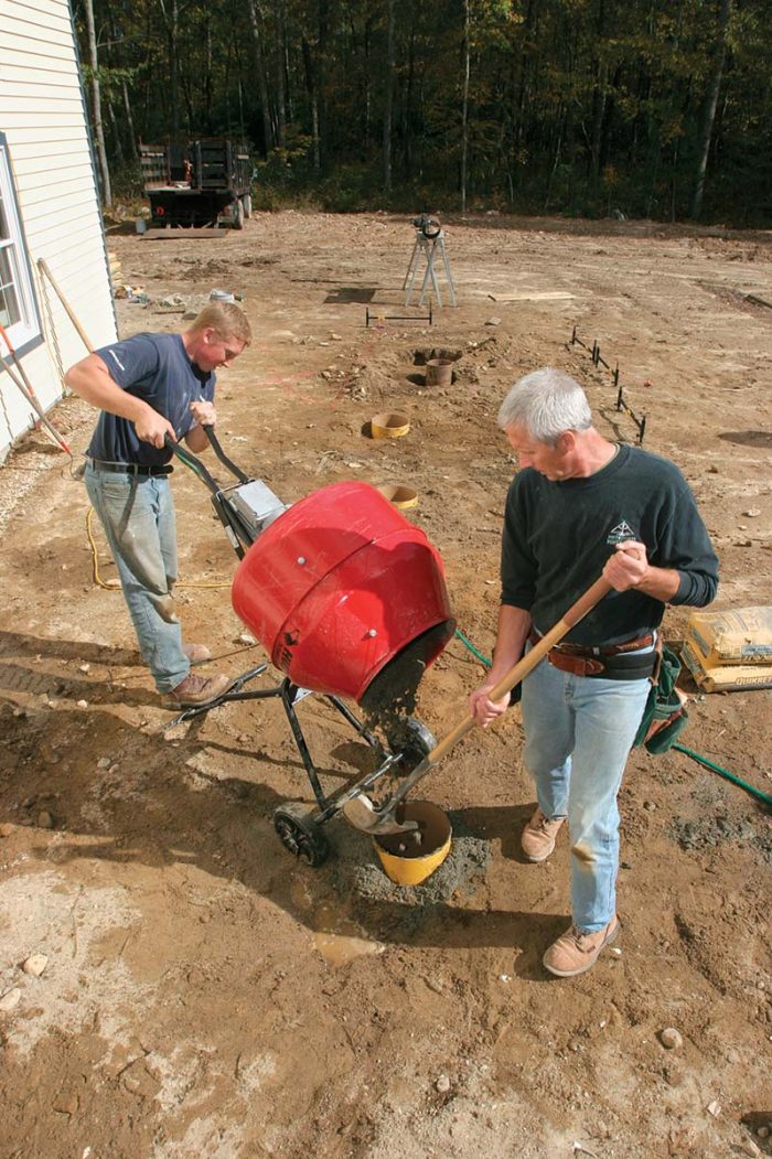 How to Layout and Pour Concrete Piers for a Deck - Fine Homebuilding