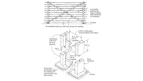 Drying Rack for Painted Trim - Fine Homebuilding