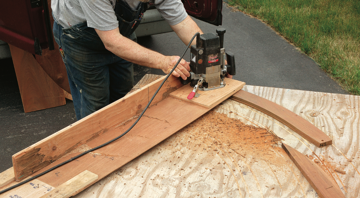 Cutting and Bending Curved Floor Parts - Fine Homebuilding