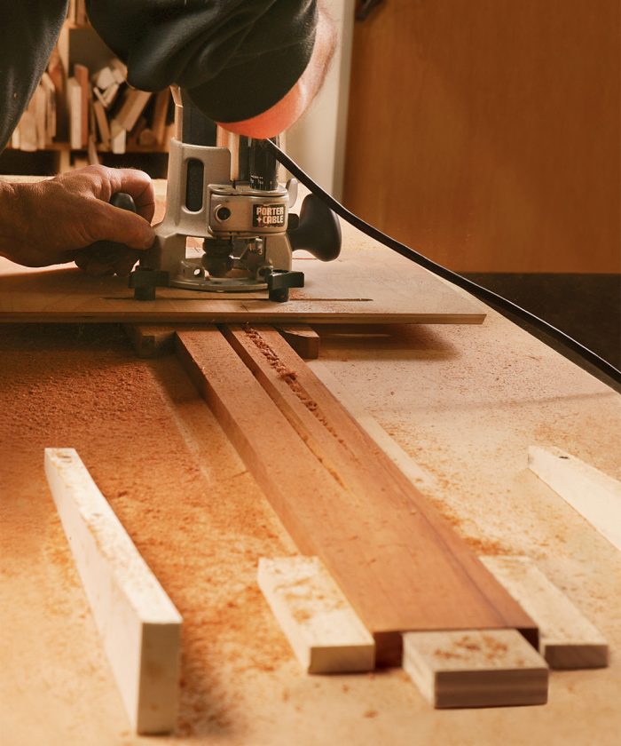 Router Jig for Cutting Tapered Flutes - Fine Homebuilding