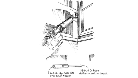 Make a Flexible Caulk Tube Tip Extension for Tight Spaces - Fine ...