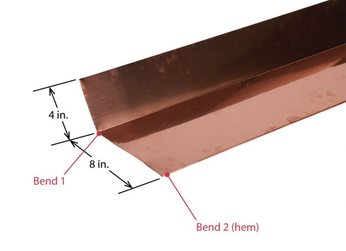 Bending Copper Chimney Flashing - Fine Homebuilding