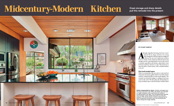 Midcentury-Modern Kitchen - Fine Homebuilding