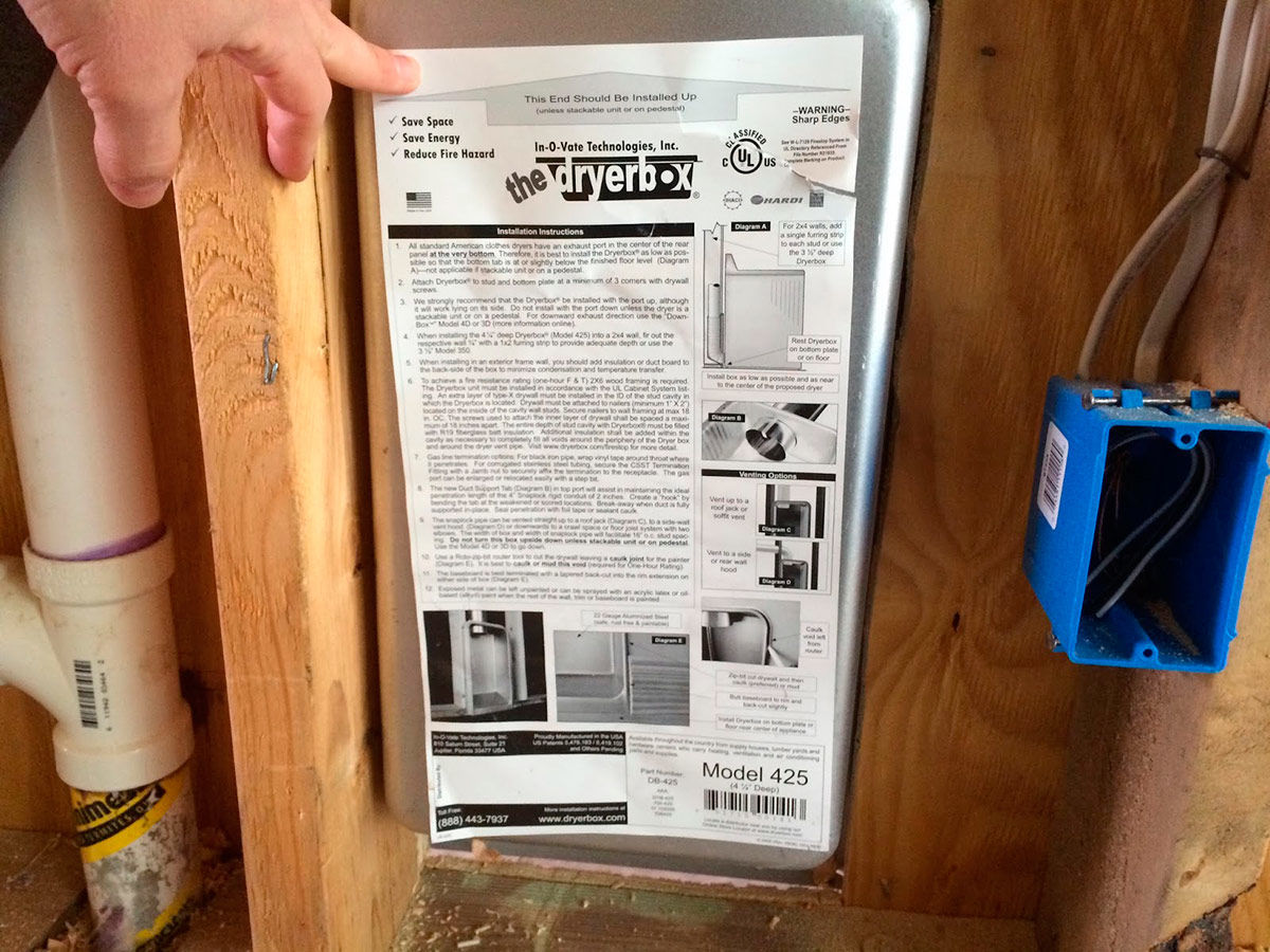 Cheap Trick - Recessed Dryer Box Model 425 Review - Fine Homebuilding