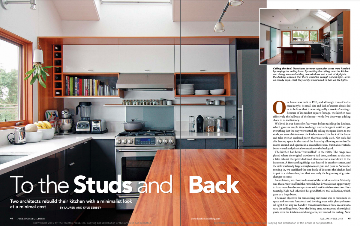 Taking a Kitchen Down to the Studs and Back - Fine Homebuilding