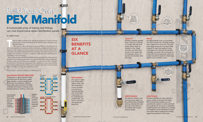 Build Your Own PEX Manifold - Fine Homebuilding