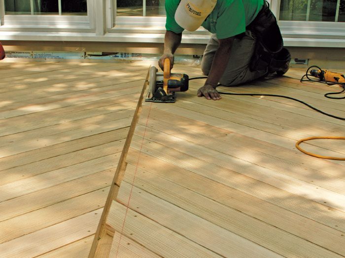 Decking on the Diagonal - Fine Homebuilding