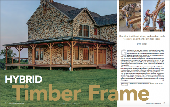 Hybrid Timber Frame - Fine Homebuilding