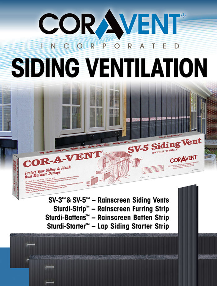 Cor-A-Vent Siding Ventilation - Fine Homebuilding