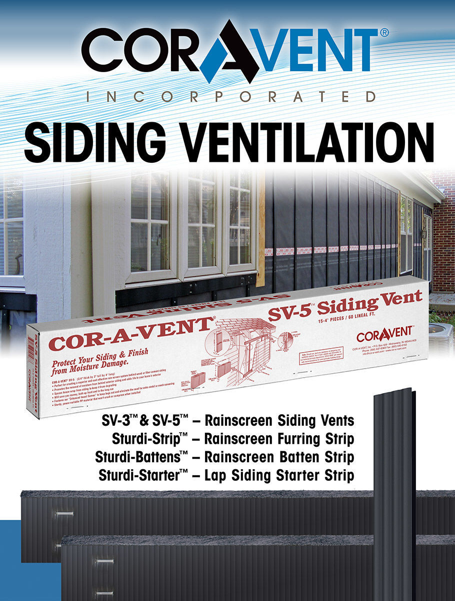 Cor-A-Vent Siding Ventilation - Fine Homebuilding