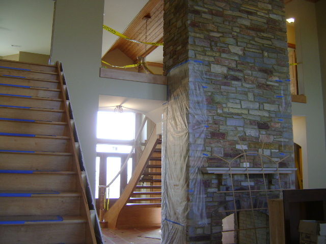 Maple flared stairway - Fine Homebuilding