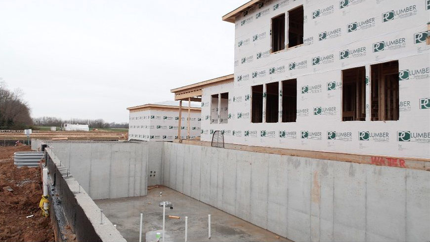 Basement Ceiling Design With Concrete Foundation Concrete Ceiling Over