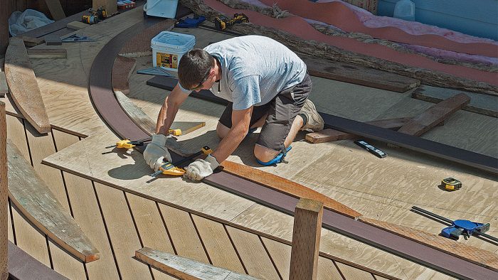 Multi-Feature Curved Deck: Bending a Plank - Fine Homebuilding