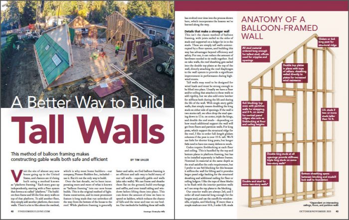 A Better Way to Build Tall Walls - Fine Homebuilding