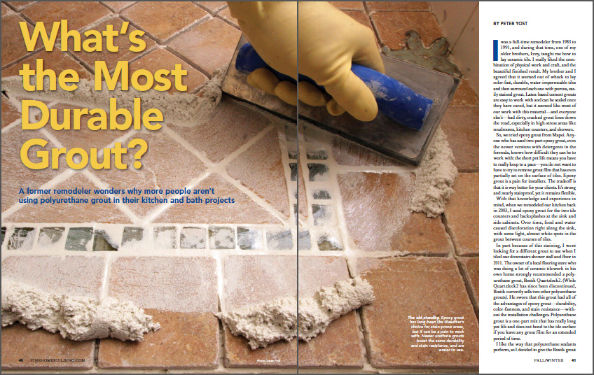What's the Most Durable Grout? - Fine Homebuilding