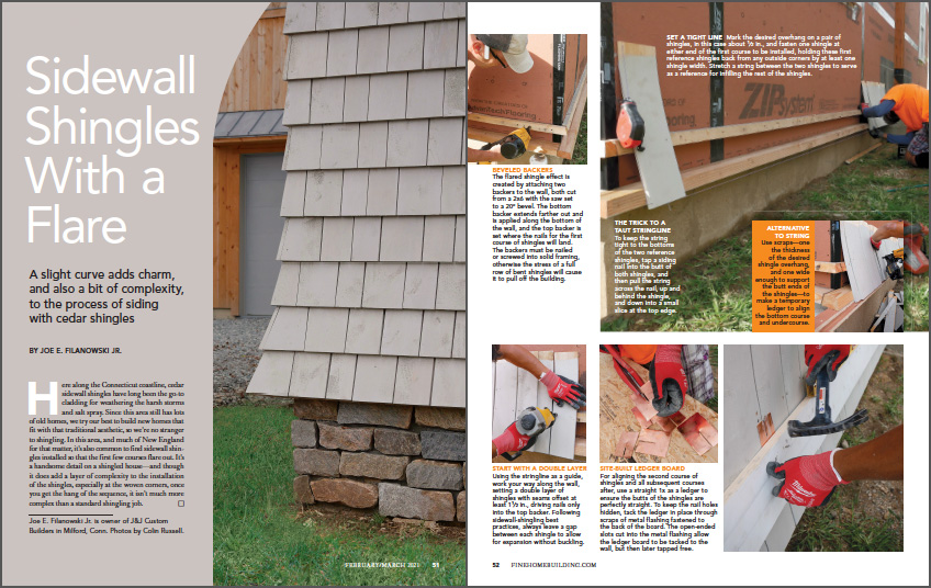 How to Install Flared Cedar Shingle Siding - Fine Homebuilding