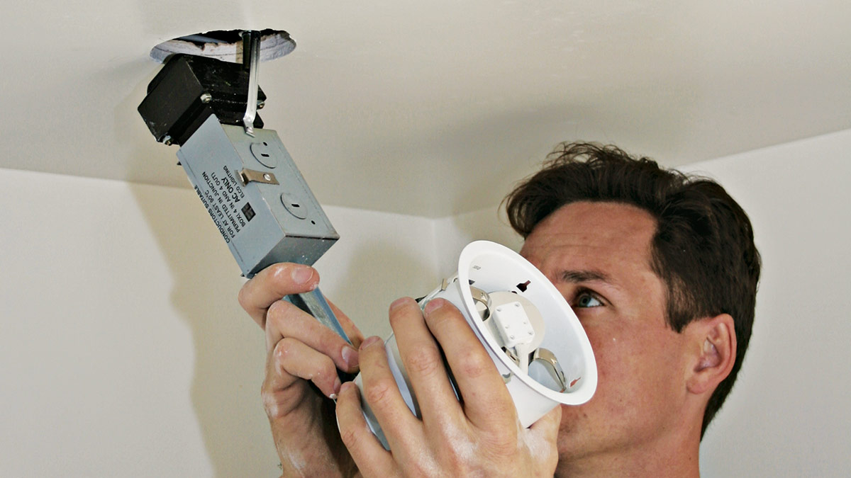 How Can I Install A Ceiling Fan Recessed Lights And Receptacles On