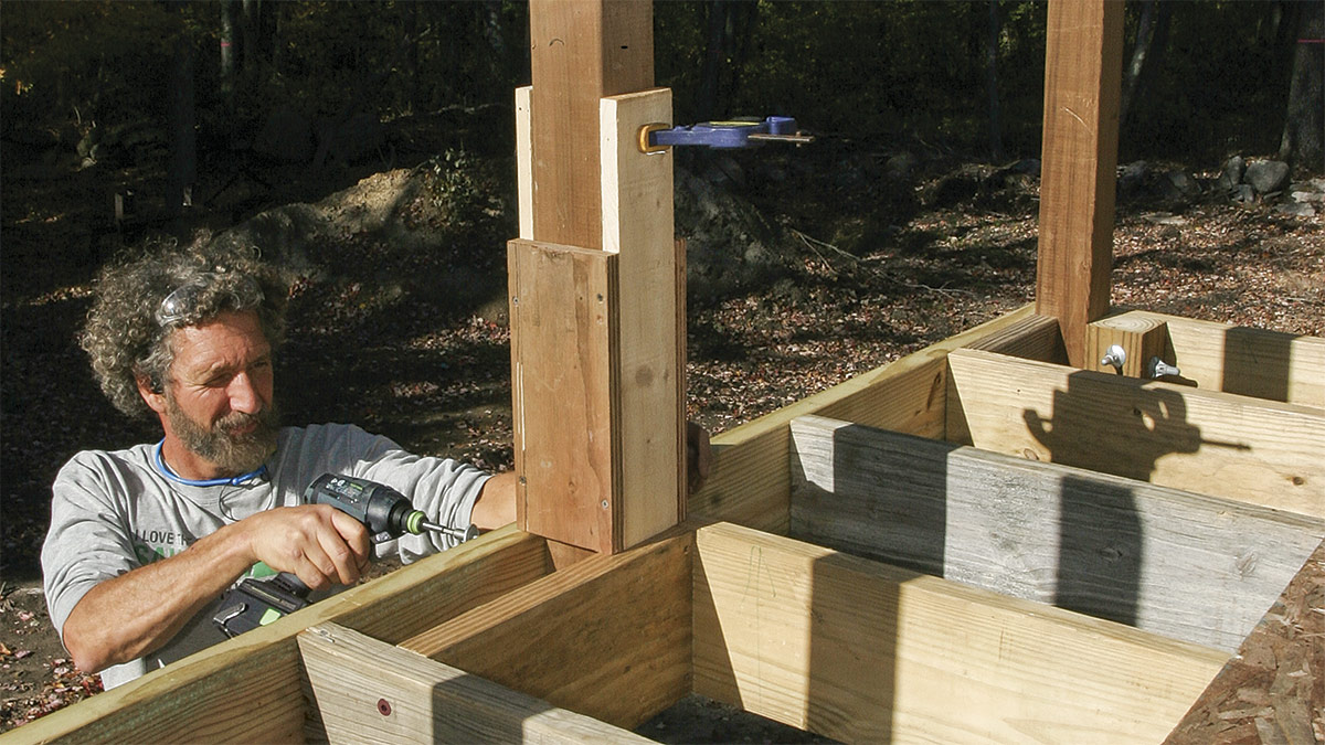 Deck Railing Posts Inside