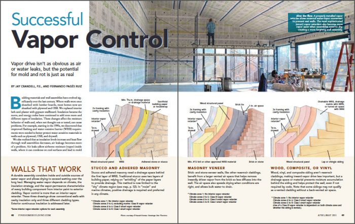 Successful Vapor Control - Fine Homebuilding