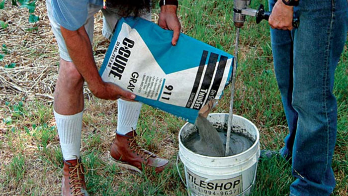 Mixing Thinset - Fine Homebuilding