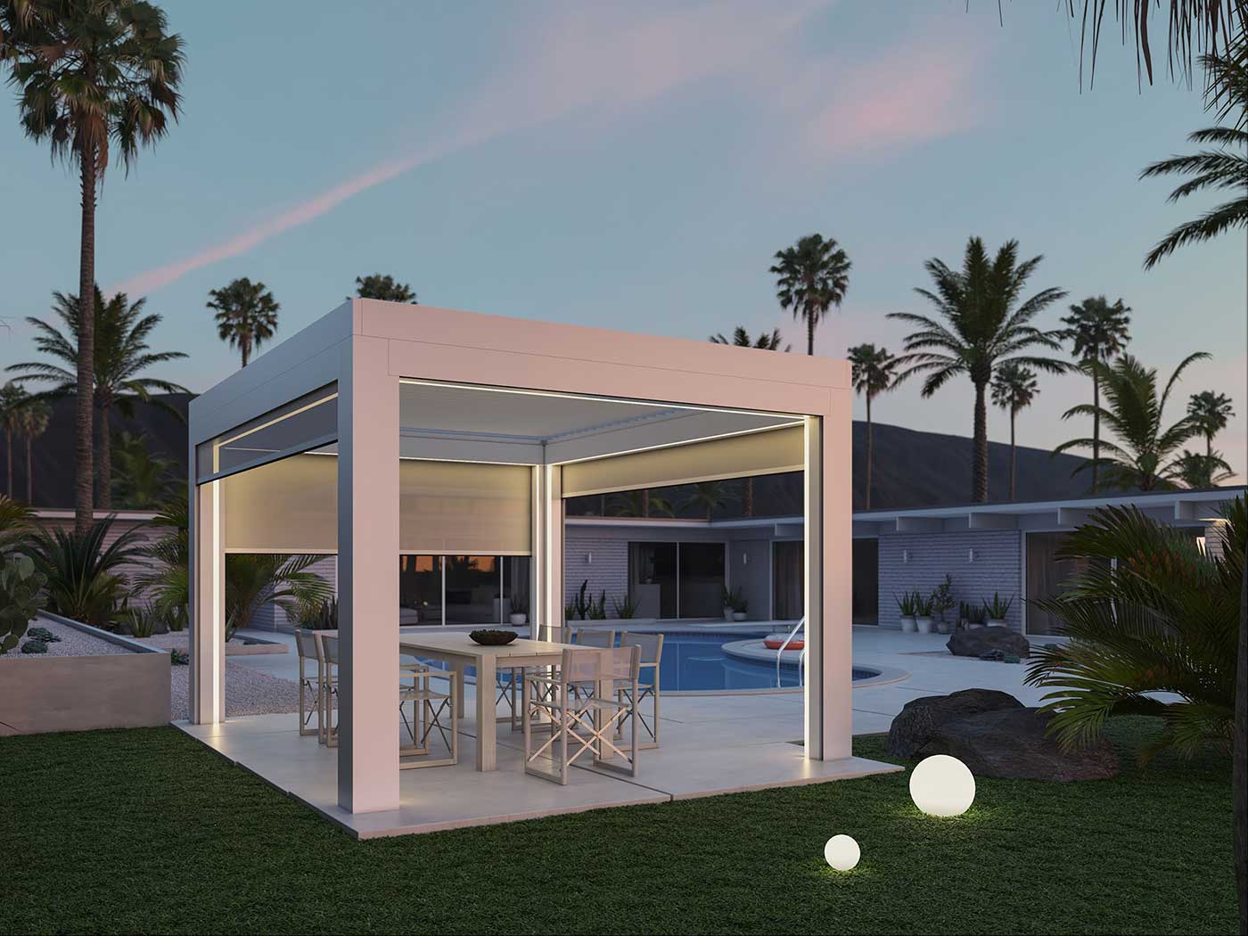 Adaptable Aluminum Pergola for Shade and Sun - Fine Homebuilding
