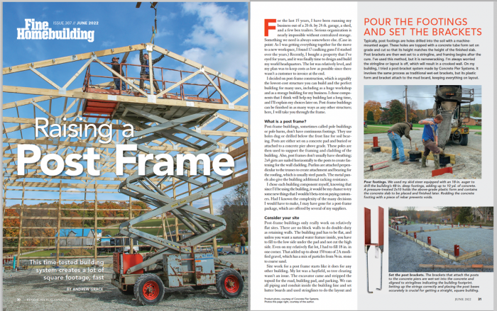 How to Raise a Post-Frame Home - Fine Homebuilding