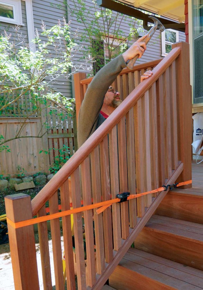 A Sturdy Rail for Outdoor Stairs - Fine Homebuilding
