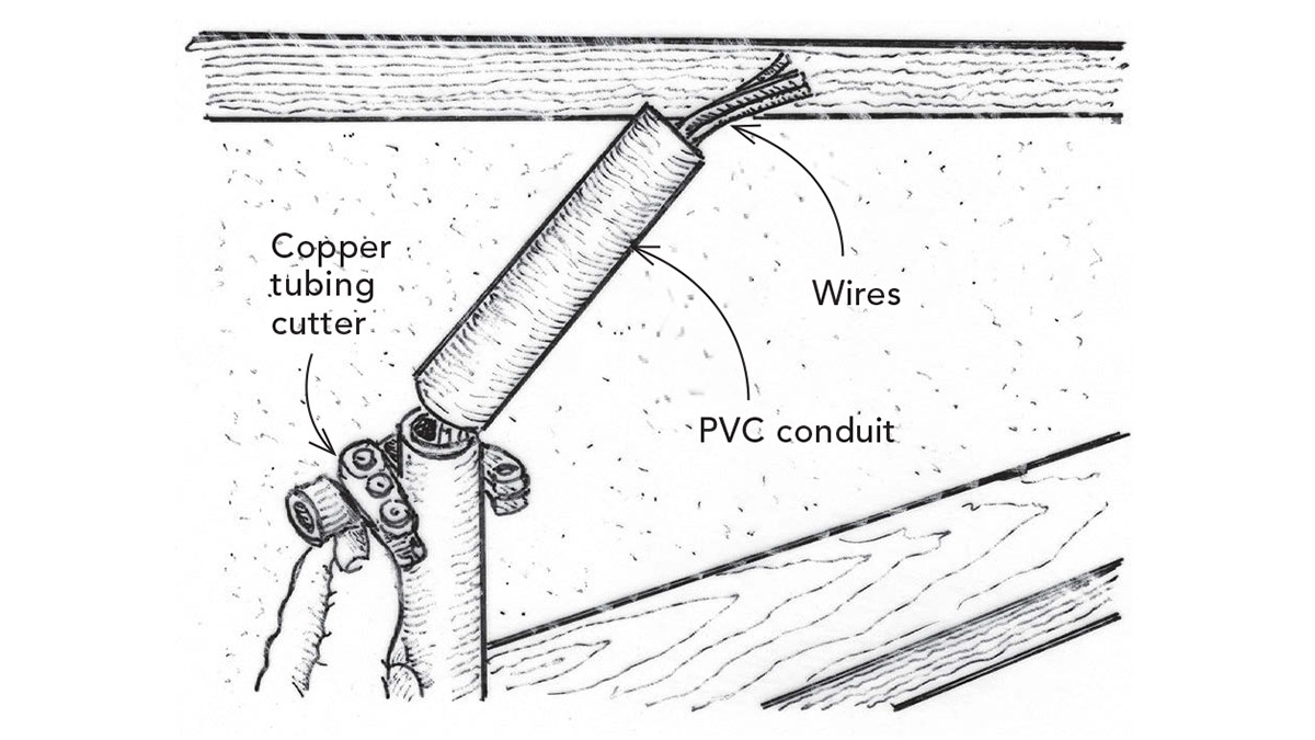 Cut Conduit With Wires Inside Fine Homebuilding