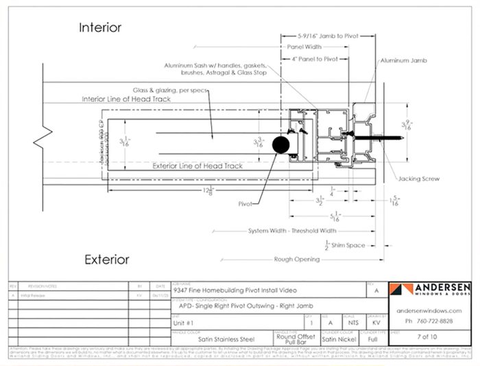 How to Frame and Support a Pivot Door Box in a Residential Space - Fine ...